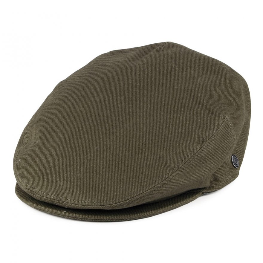 Flat cap - Jaxon Hats Corduroy Newsboy Cap (musta)